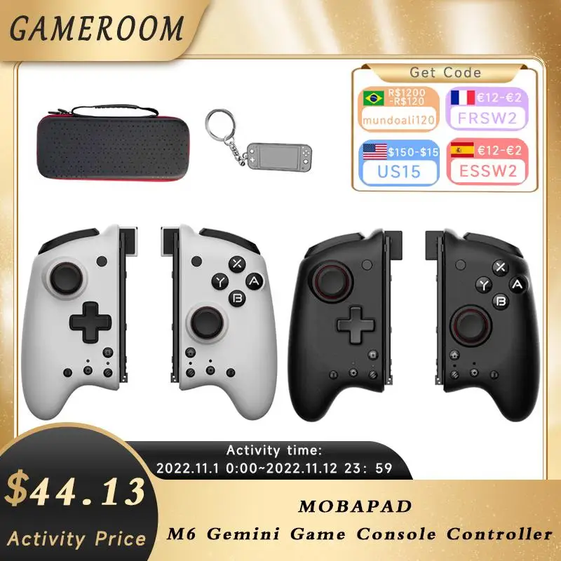 MOBAPAD-M6-Gemini-Game-Console-Controlador-OLED-Gamepad-Esquerda-e ...