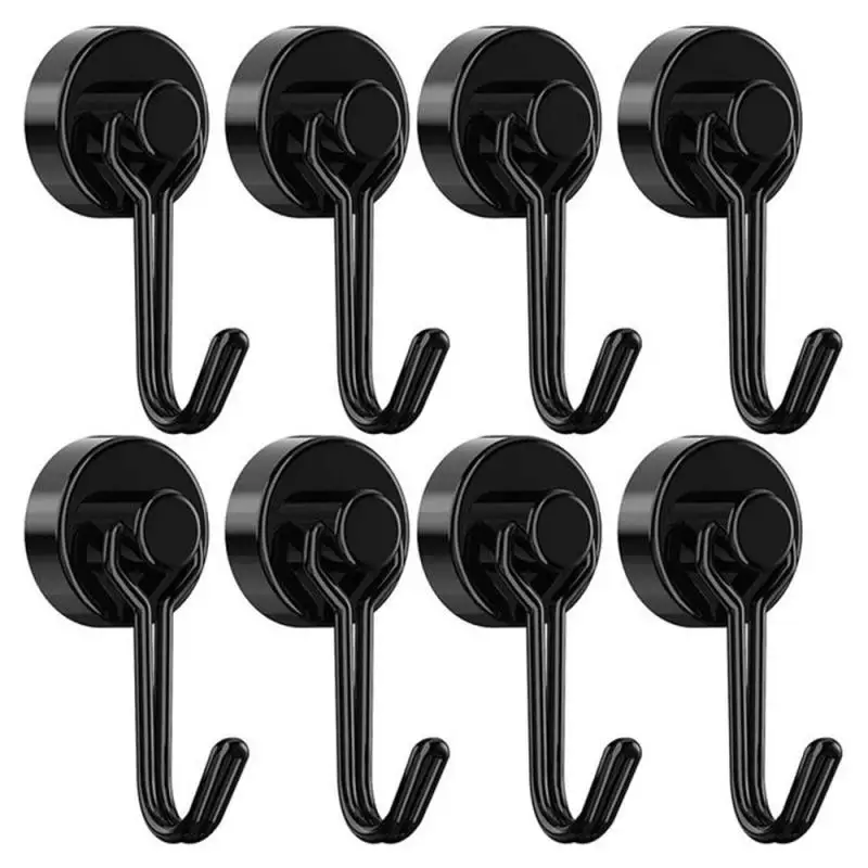 Black-Silver-Magnetic-Hooks-Cruis-Heavy-Duty-Neodymium-Rare-Earth ...