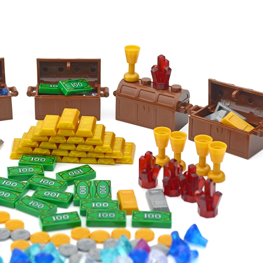 Lego Safe Treasure Accessories Set Building Blocks Bullion Money ...