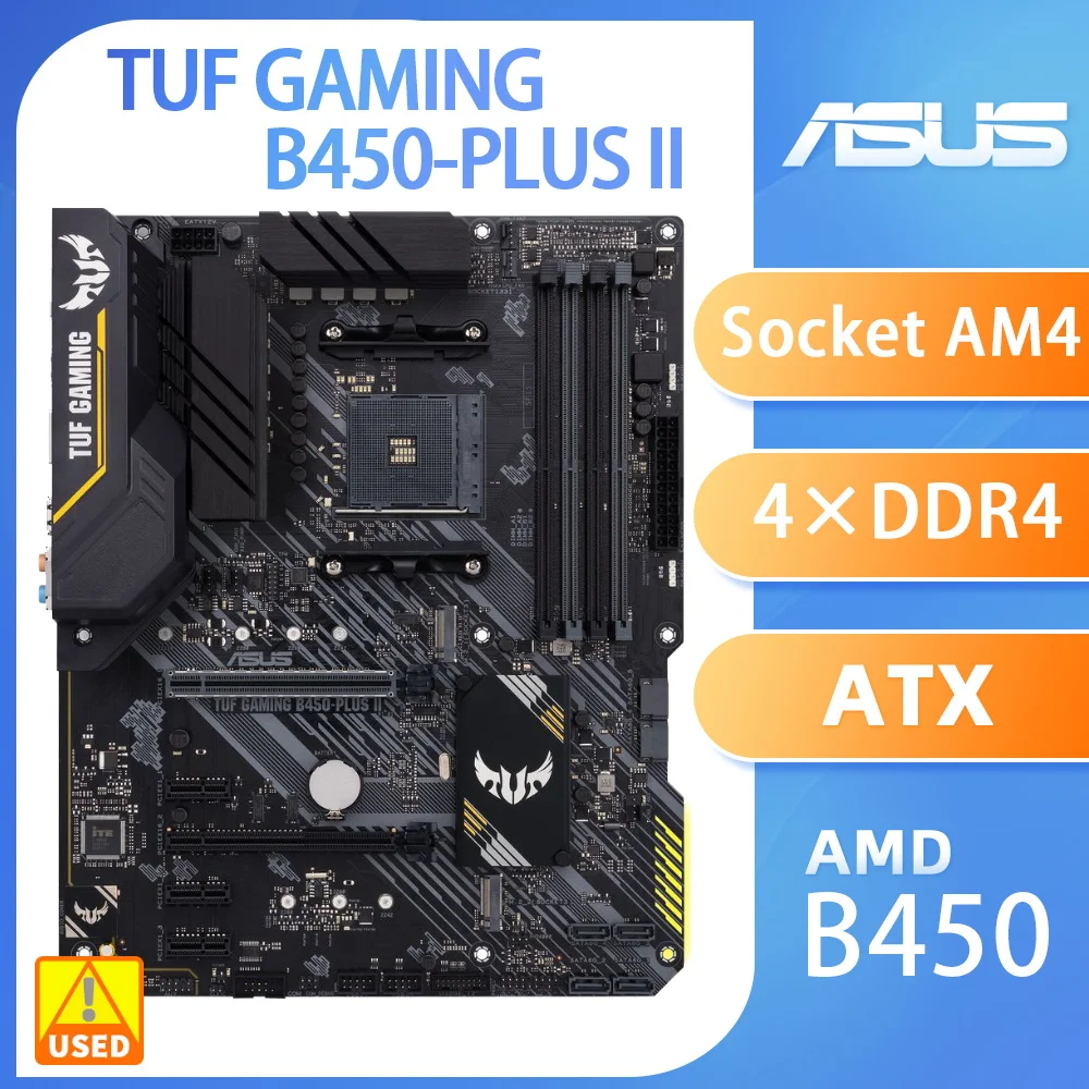 B450 Motherboard TUF GAMING B450-PLUS II adopts AMD B450 chipset Socket ...