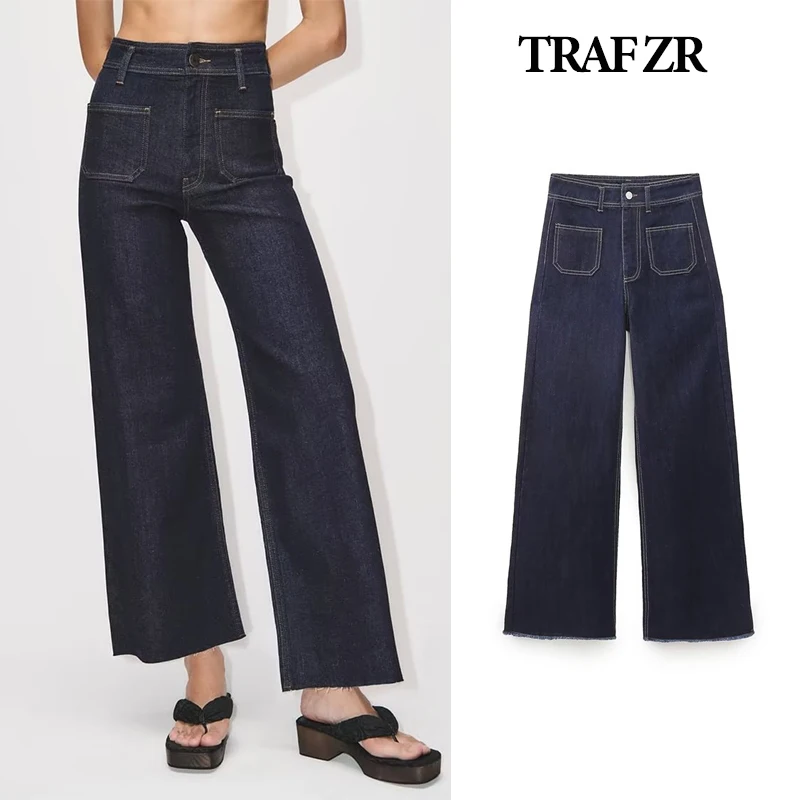 TRAF-ZR-Hight-Street-Women-s-Jeans-Y2k-Jean-Baggy-Women-2023-Fashion ...