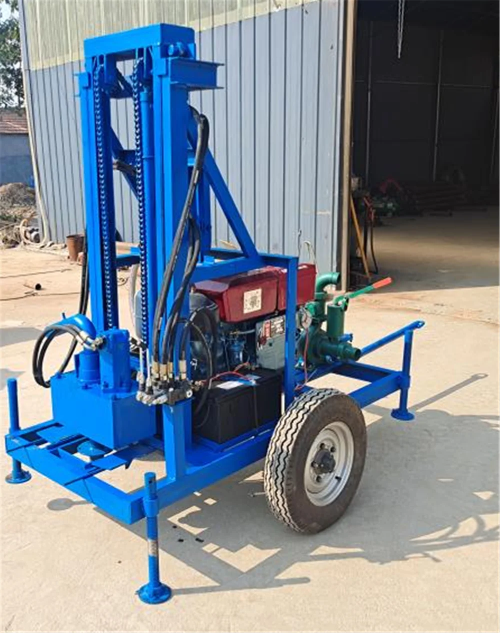22HP-150m-Small-Portable-Water-Well-Borehole-Drilling-Rig-cheap ...