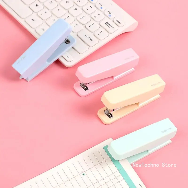 Cute-Macarons-Color-Stapler-Creative-Pure-Color-Binding-Machine-Give ...
