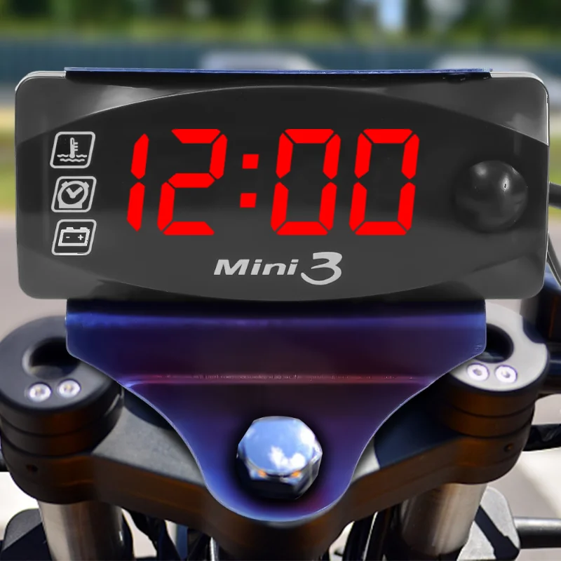 Universal-LED-3-In-1-Motorcycle-Electronic-Clock-LED-Digital-Voltmeter ...