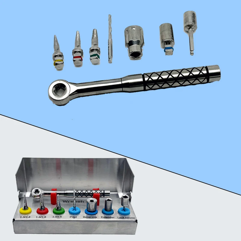 Dental-Implant-Removal-Kit-Screw-Driver-Torque-Wrench-Ratchet-Bone ...