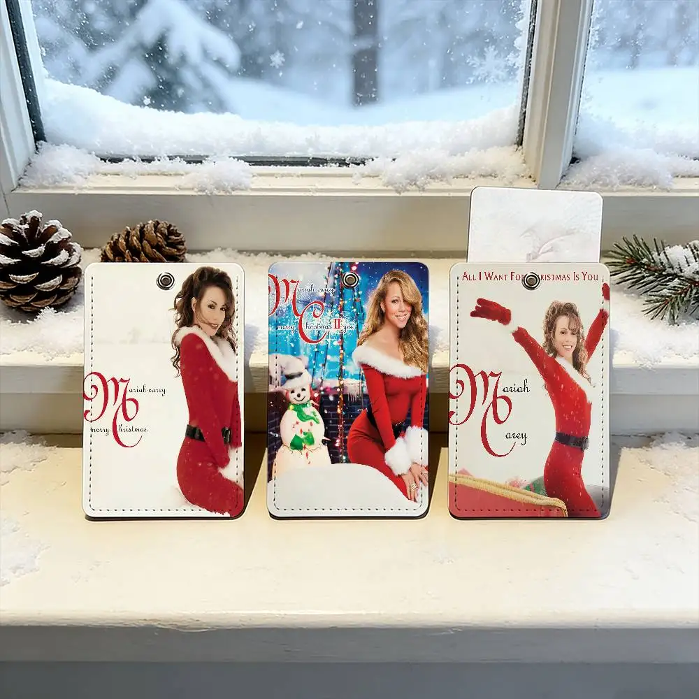 Merry Christmas Singer M-Mariah Carey Card Holder Holder Student ...