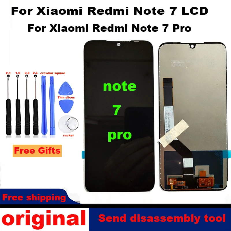 6.3" Original For Xiaomi Redmi Note 7 LCD Display Touch Screen Replacement For Redmi Note 7 Pro ...