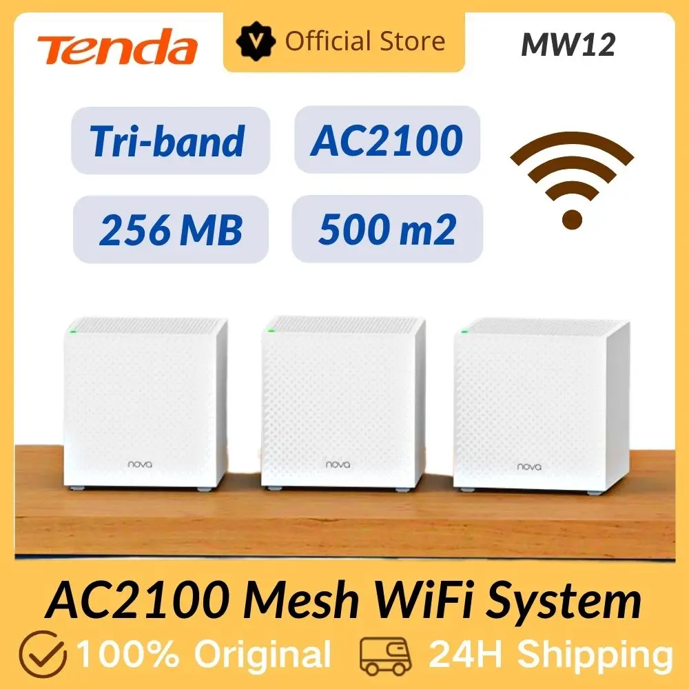 Tenda-Mesh-Wifi-Router-2100mbps-MW12-Gigabit-Dual-band-Wireless ...