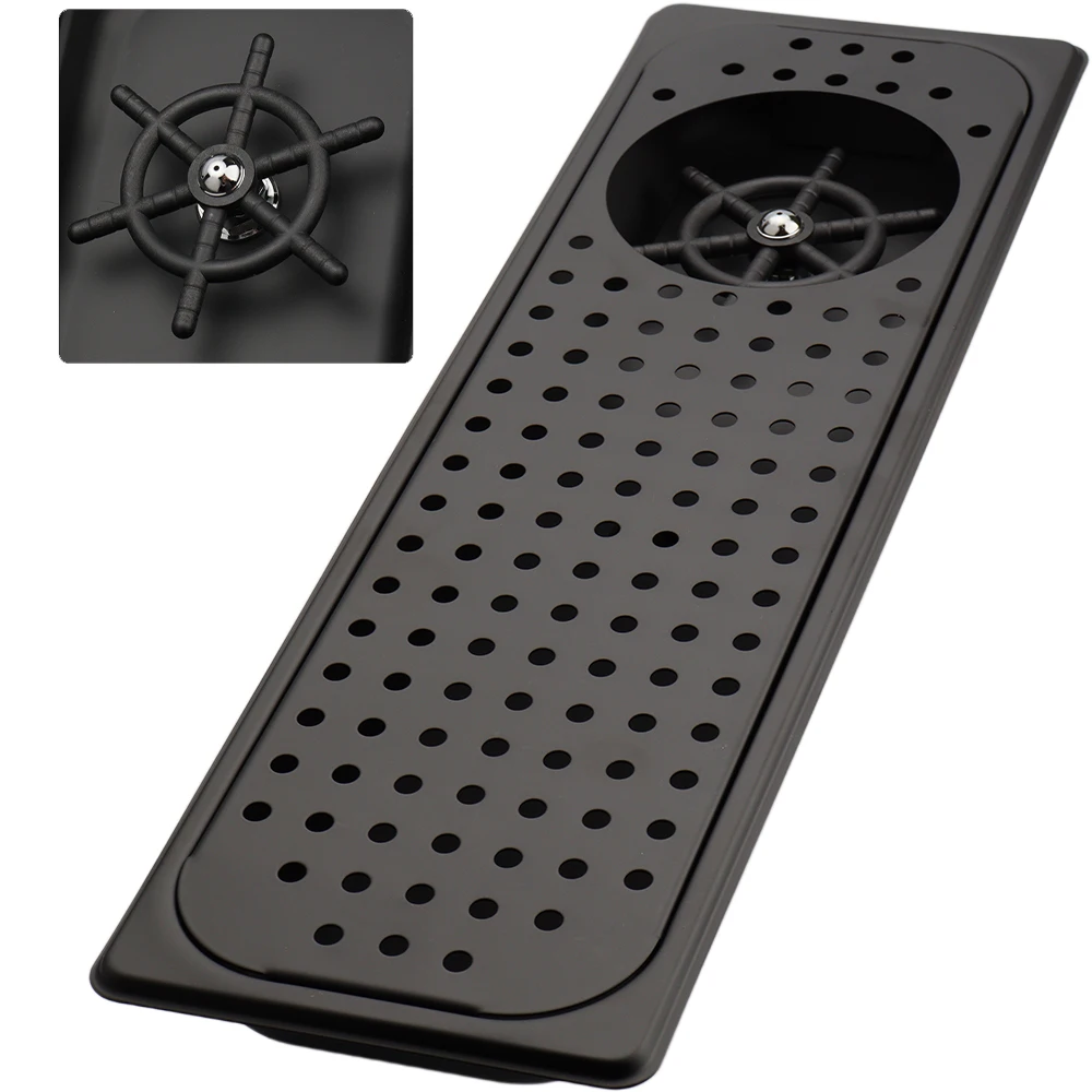 530mm-Beer-Stainless-steel-Spray-Glass-Rinser-Black-Drip-Tray-with ...