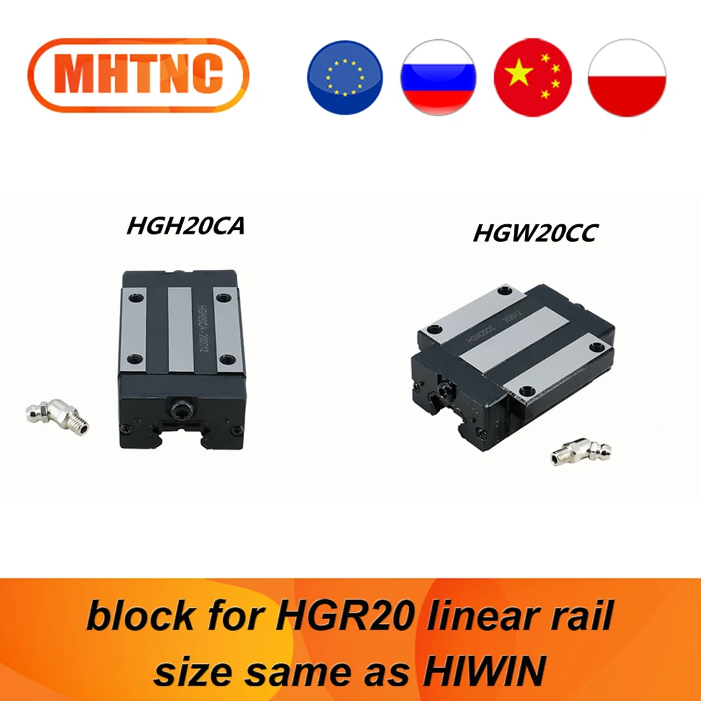 High Quality On Sale Block For Linear Rail Guide Hgr20 1 Pcs Hgh20ca ...