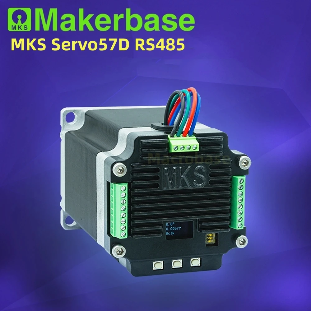 MKS SERVO57D Servo motor CAN RS485 close-loop controller Nema 23 closed loop Servomotor for PLC ...