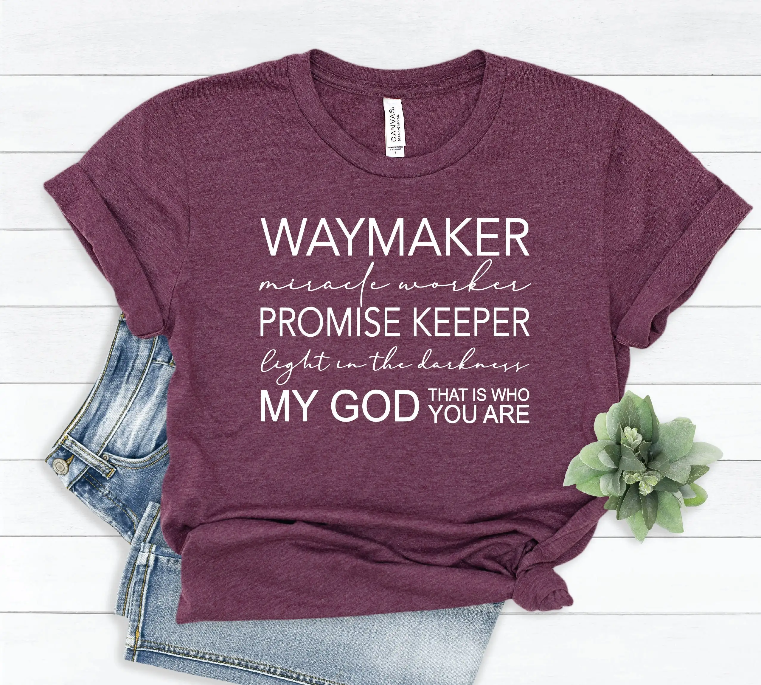 Waymaker-T-Shirt-Miracle-Worker-Promise-Keeper-Faith-Christian-Song ...