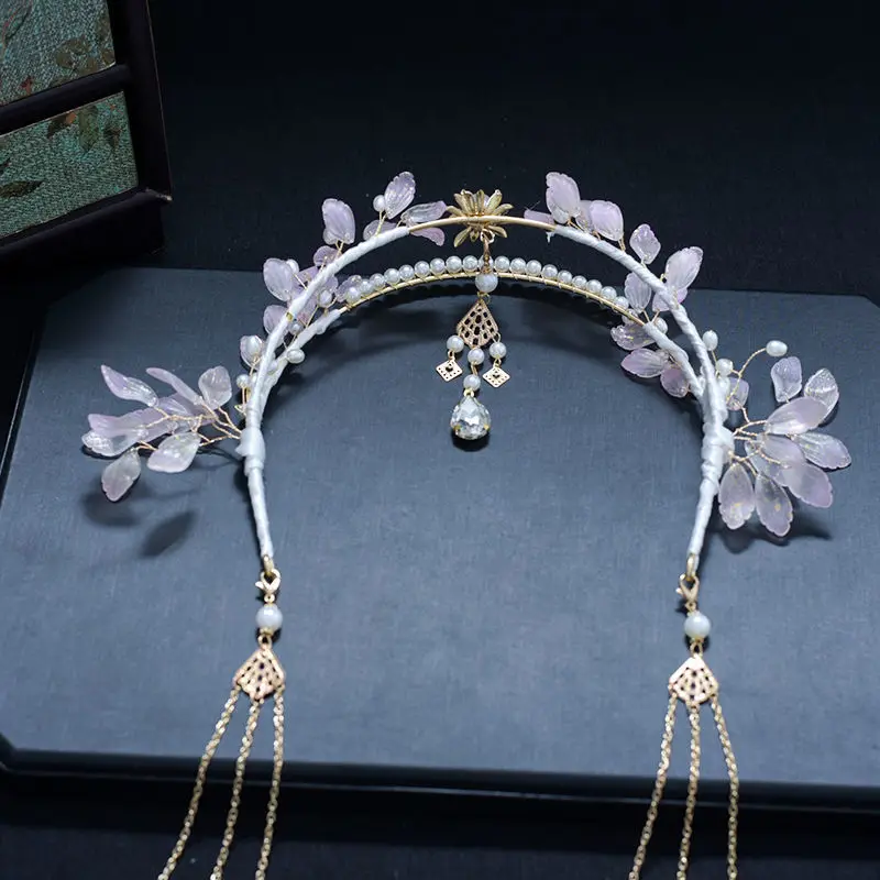 Long-Tassel-Hairbands-Fairy-Chinese-Hanfu-Hair-Accessories-Flower-Pearl ...