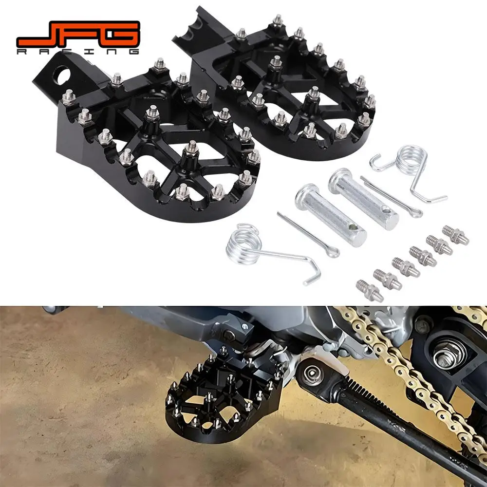 Motorcycles Footpegs Universal CNC Footpeg Footrest Foot Pegs Rests For ...