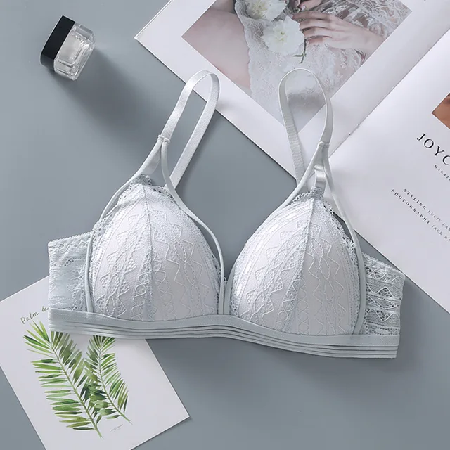 Wireless Bras for Women Lace Female Lingerie Push Up Bralette Sexy ...