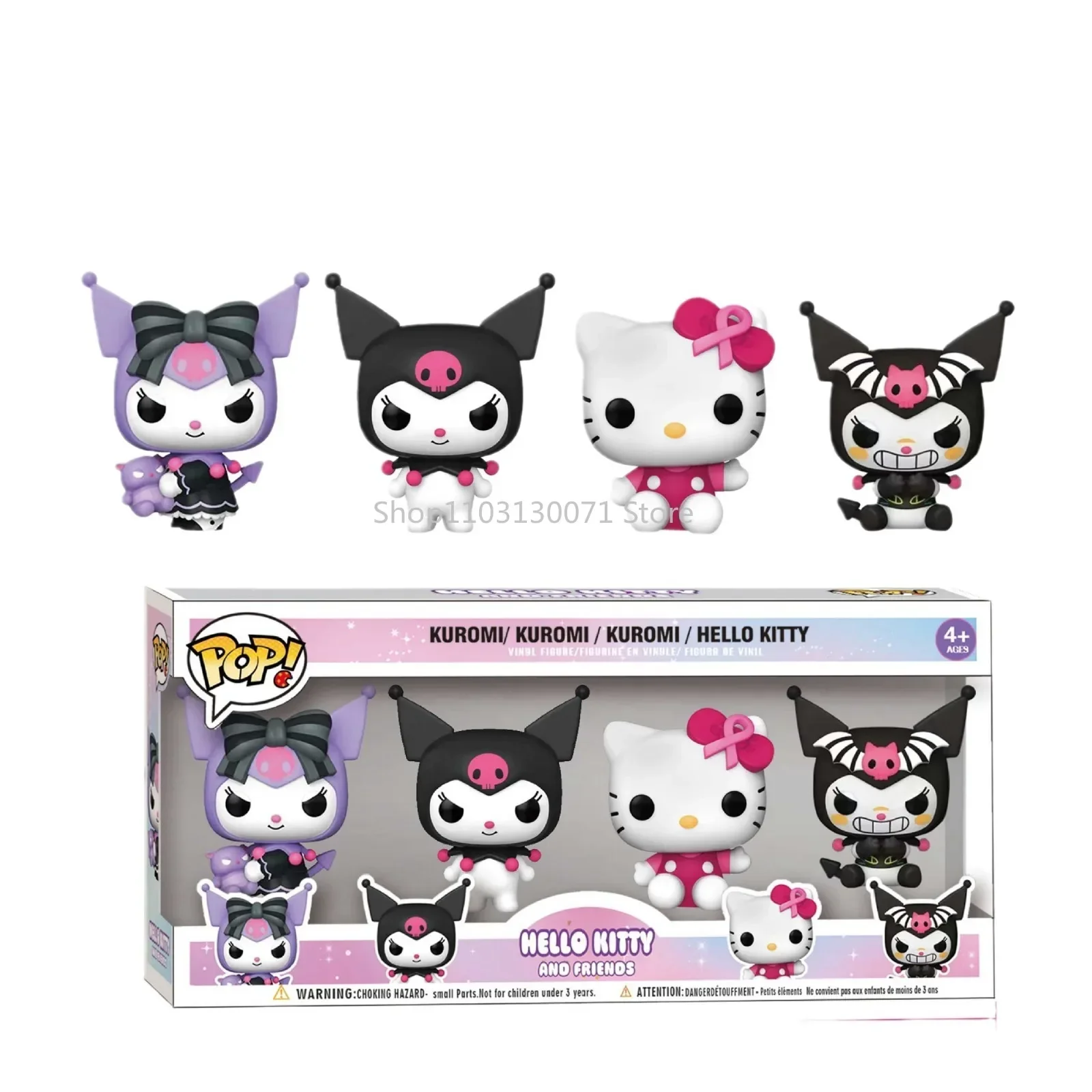4PCS-SET-Sanrio-Funko-POP-Kuromi-Figures-POP-Model-Toys-For-Girls-Kids ...