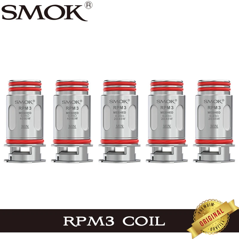 5pcs-lot-Original-SMOK-RPM-3-Mesh-Coil-0-15ohm-0-23ohm-Vaporizer-for-E ...
