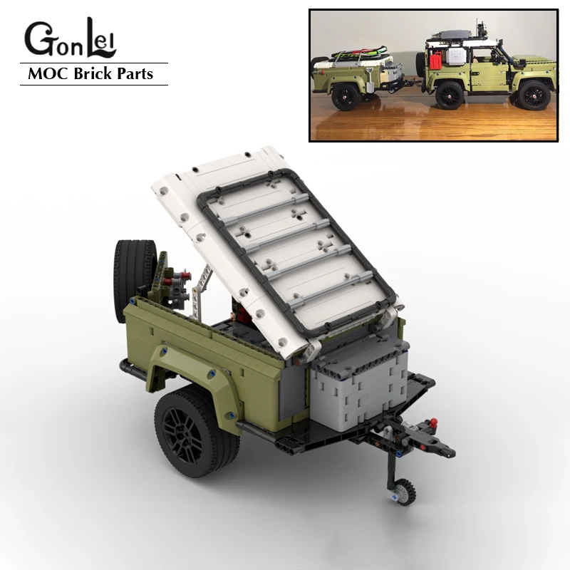 NEW-MOC-Off-road-Trailer-for-Defender-42110-Trucks-Container-Trailers ...