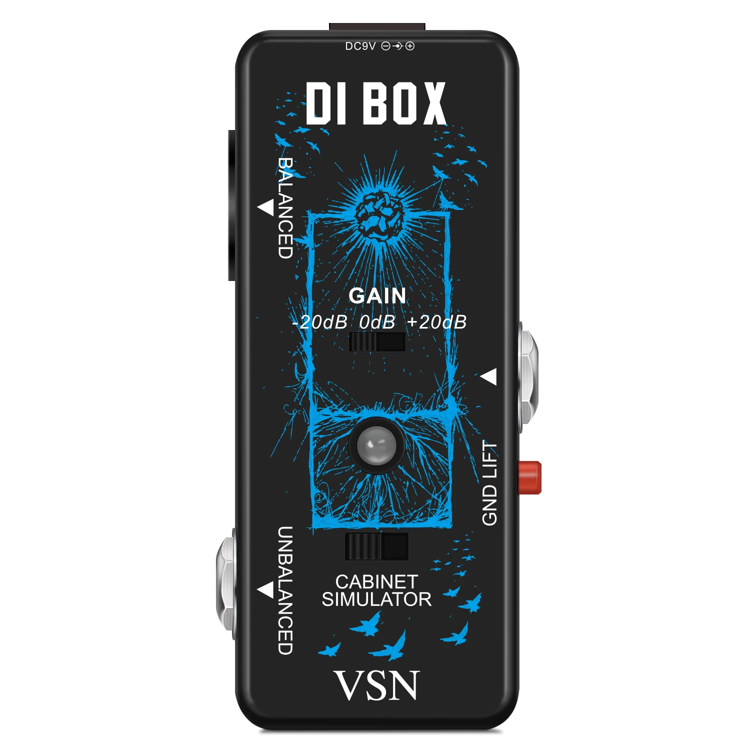 VSN-Direct-Input-Box-Pedal-DI-Box-Smart-Guitar-Cabinet-Simulation-Ultra ...