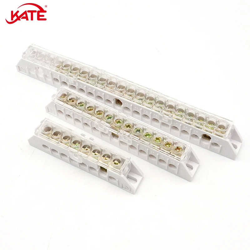 DIN-Rail-Terminal-Block-6-5X9mm-8-12-18-Holes-Bridge-Terminal-Neutral ...
