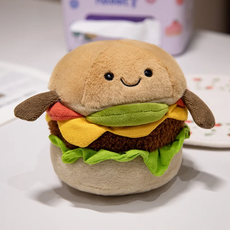 15cm-New-Lifelike-Cheese-Burger-Plush-Toys-Hamburger-Plushies-Dolls ...