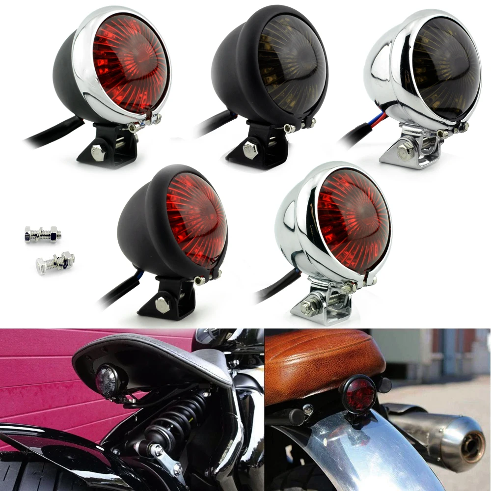 Newness-Motorcycle-Red-12V-LED-Adjustable-Cafe-Racer-Style-Stop-Tail ...