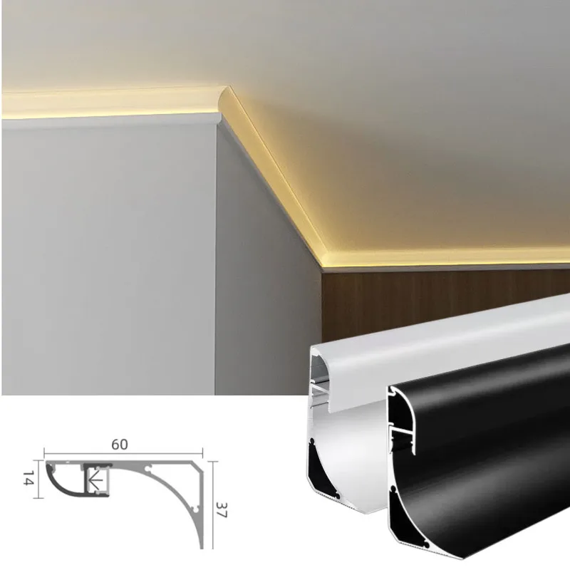 Ceiling Wall Decor Led Profile Aluminum Recessed Linear Light Bar for ...