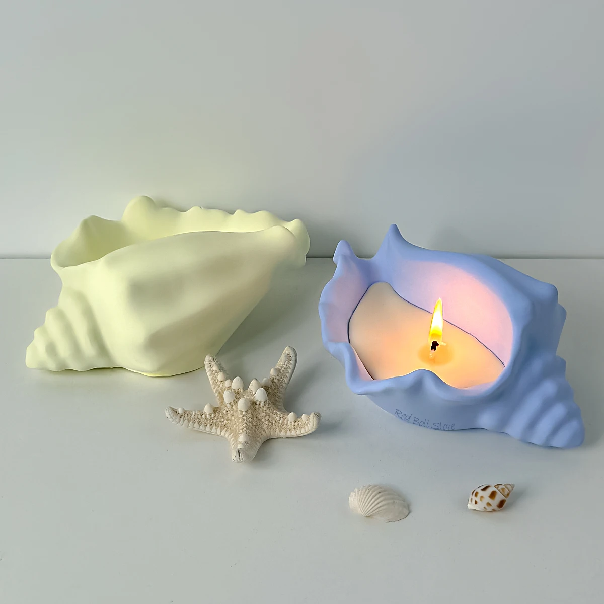 Conch-Flowerpot-Silicone-Mold-DIY-Sea-Shell-Scented-Candle-Jar-Molds ...