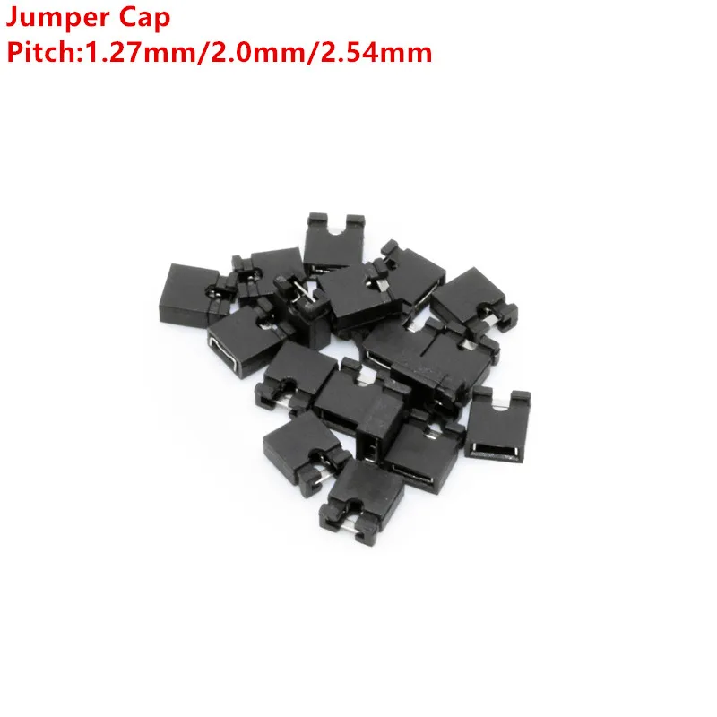 100PCS 1.27mm 2.0mm 2.54mm Pitch Open Top Jumper Cap/Jumper Cap Black ...