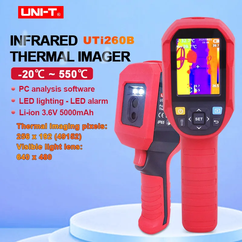 UNI-T-UTi260B-Series-Thermal-Imager-200x150-IR-Resolution-Handheld ...