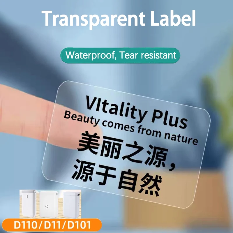 Transparent-Label-Paper-Waterproof-Thermal-Sticker-Home-Storage-Round ...
