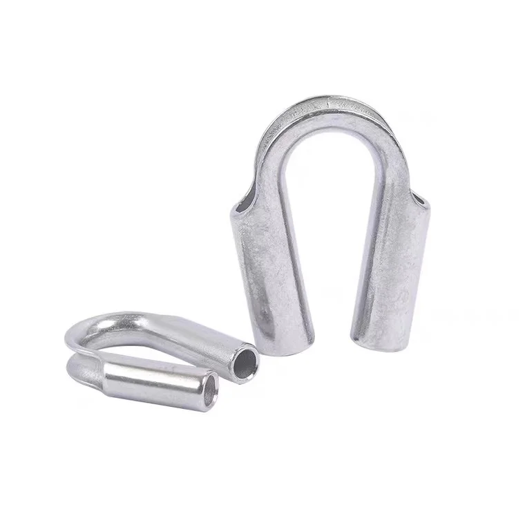 304-Stainless-Steel-Thimble-Wire-Rope-Cable-Rigging-Tube-Clamp-Heavy ...