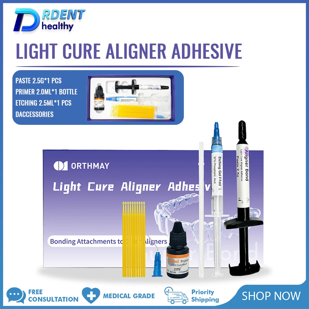 Dental Light-Cure Orthodontic Adhesive Kit Ordinary Type Bonding ...
