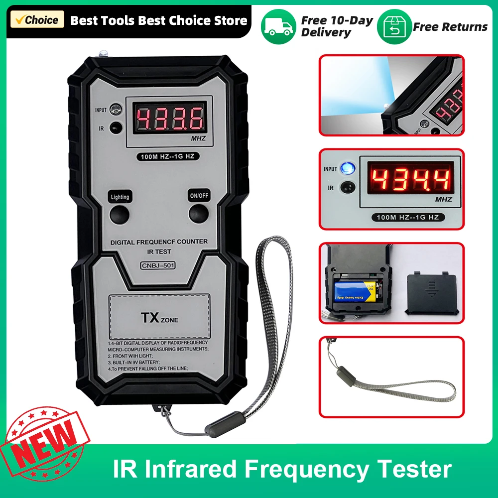 IR-Infrared-Frequency-Tester-Wireless-Remote-Control-Frequency-Tester ...