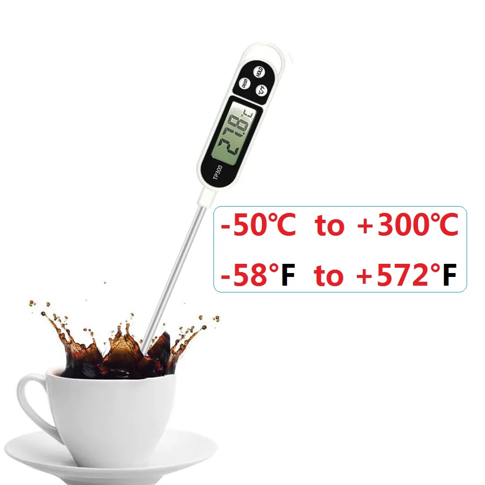 Digital Kitchen Thermometer With Battery Meat Water Milk Cooking Food ...