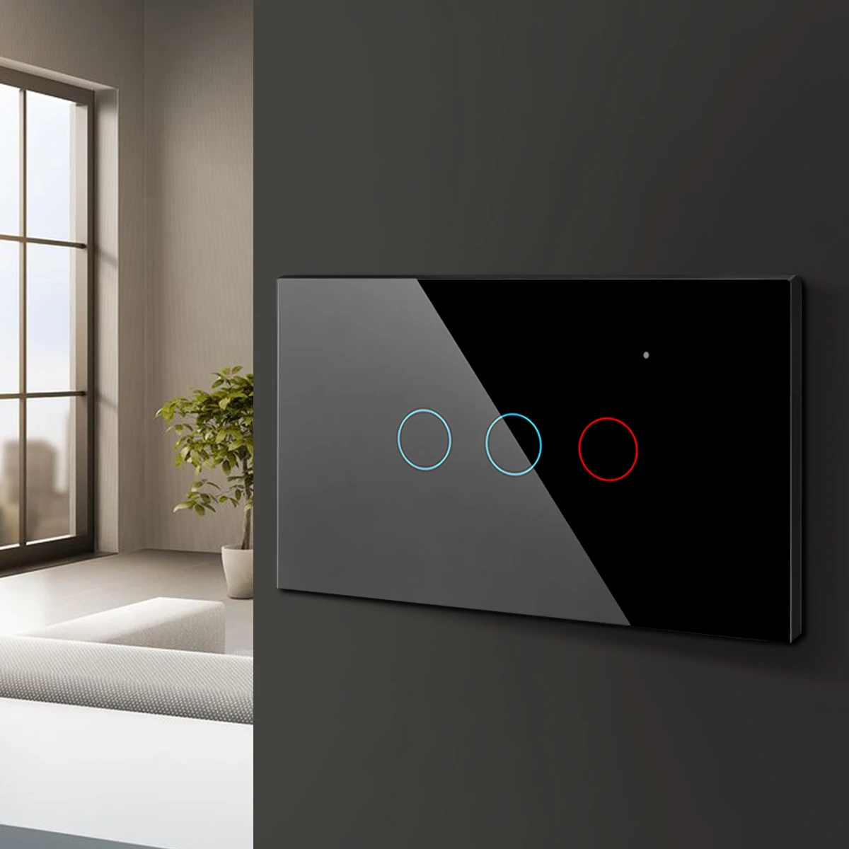 Touch Screen Sensor Led Light Switch 100v-250v Smart Wall Touch Switch ...