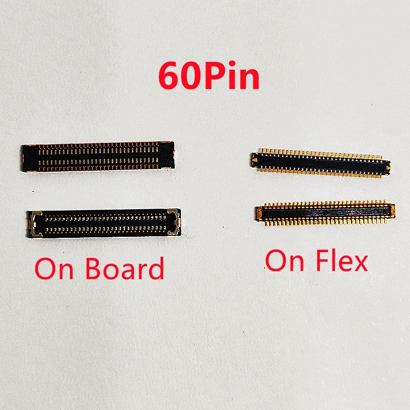 10Pcs-60pin-LCD-Display-FPC-Connector-On-Board-Screen-Flex-Plug-Port ...
