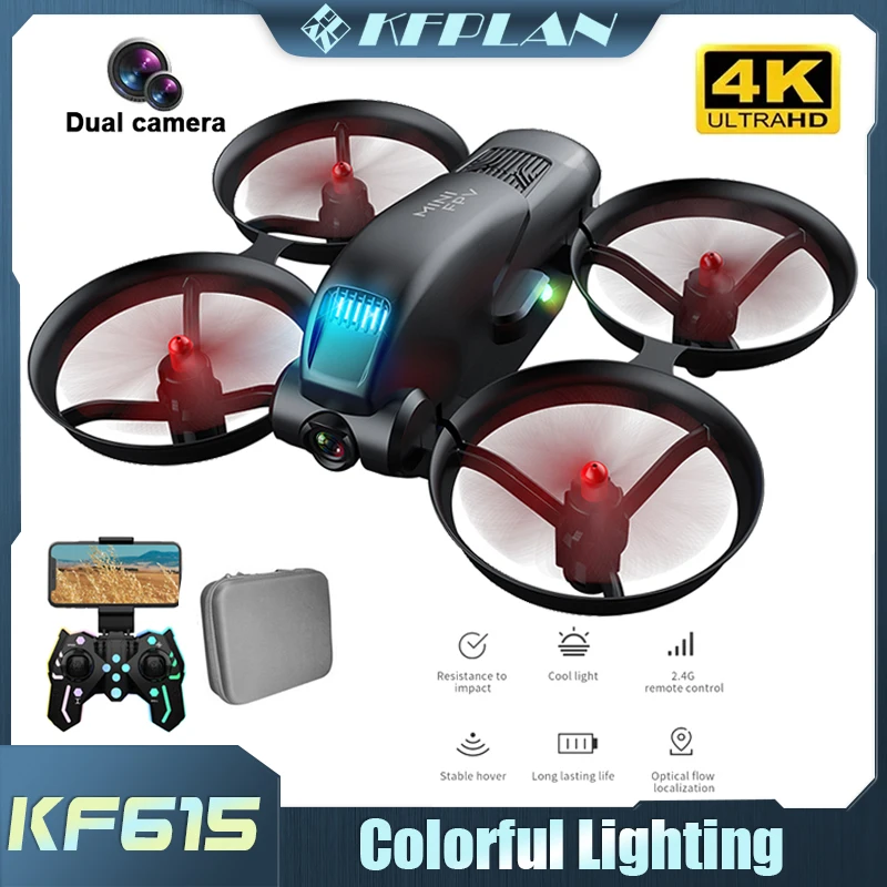 KF615 RC Drone with 4K Dual Camera 2.4G WiFi FPV Optical Flow ...