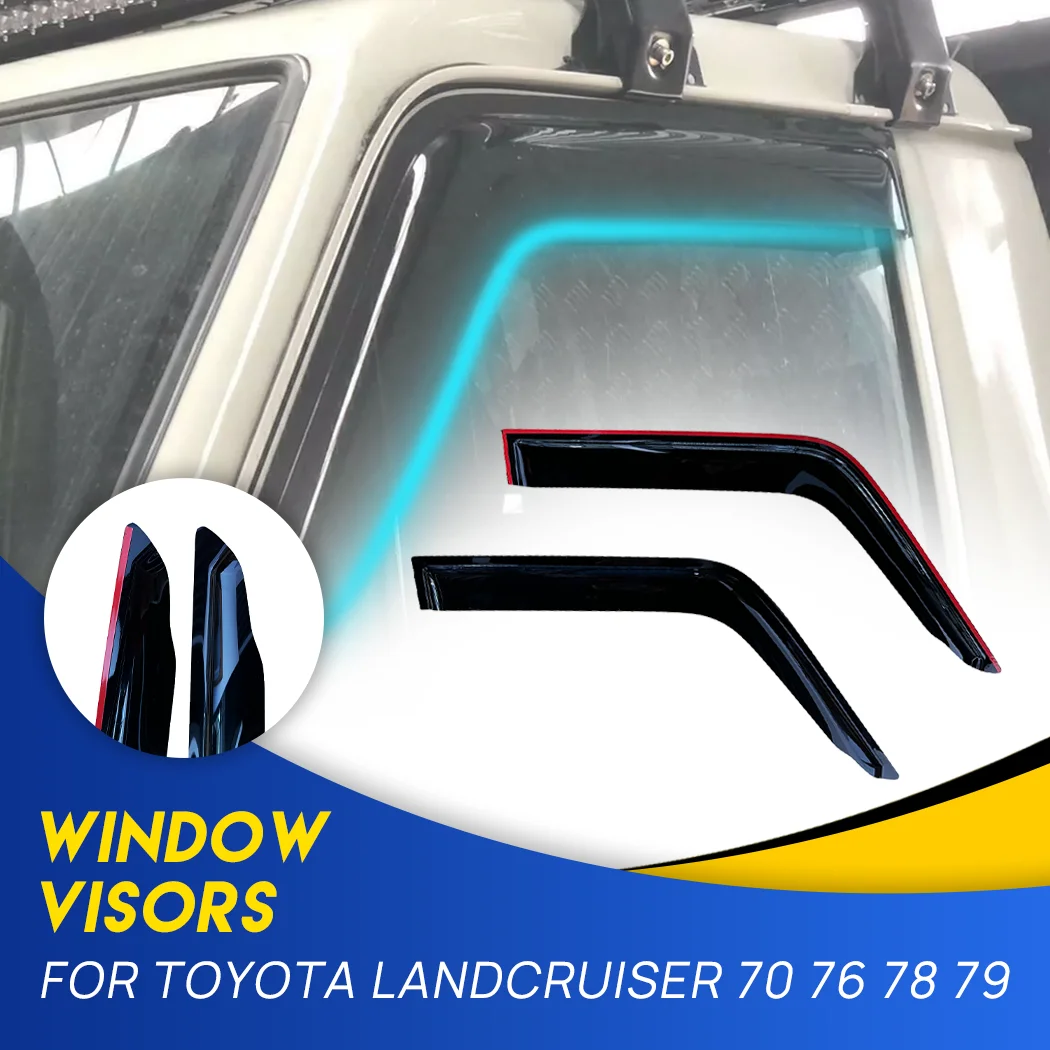 PORIYA Weathershields fit for Toyota Landcruiser 70 76 78 79 Series ...