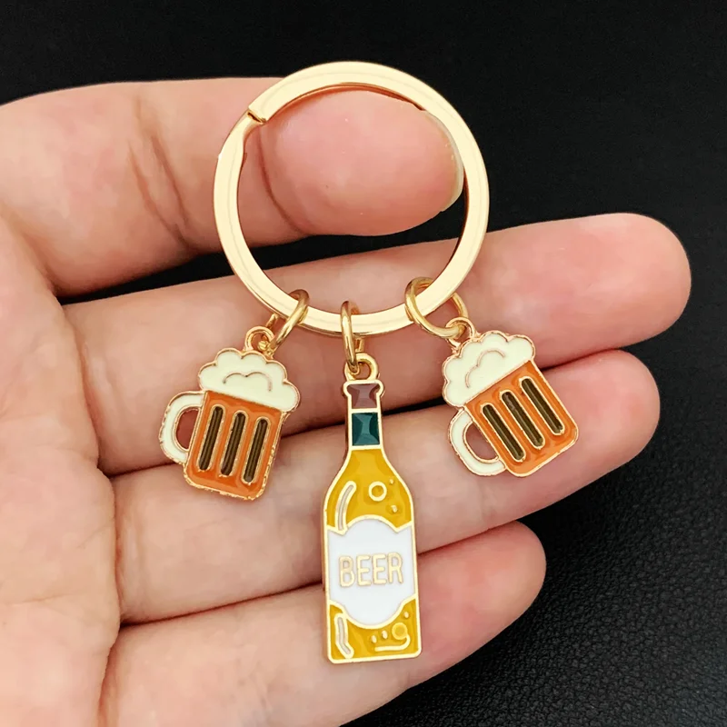 Keys Souvenirs Women | Beer Accessories Gifts | Enamel Beer Key Ring ...