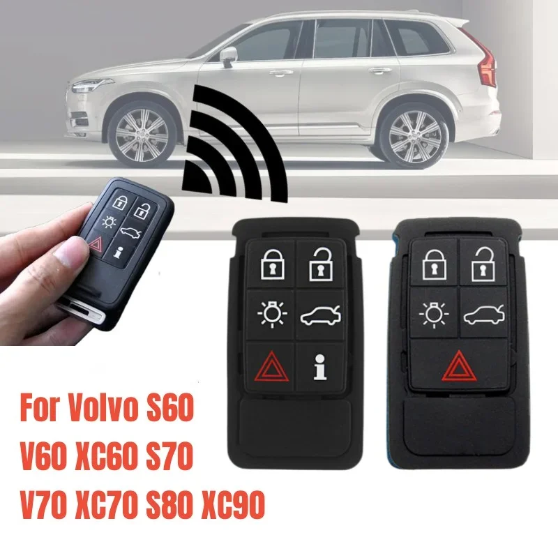 5-6-Buttons-Remote-Key-Rubber-Pad-Replacement-Fob-Fit-For-Volvo-S60-V60 ...