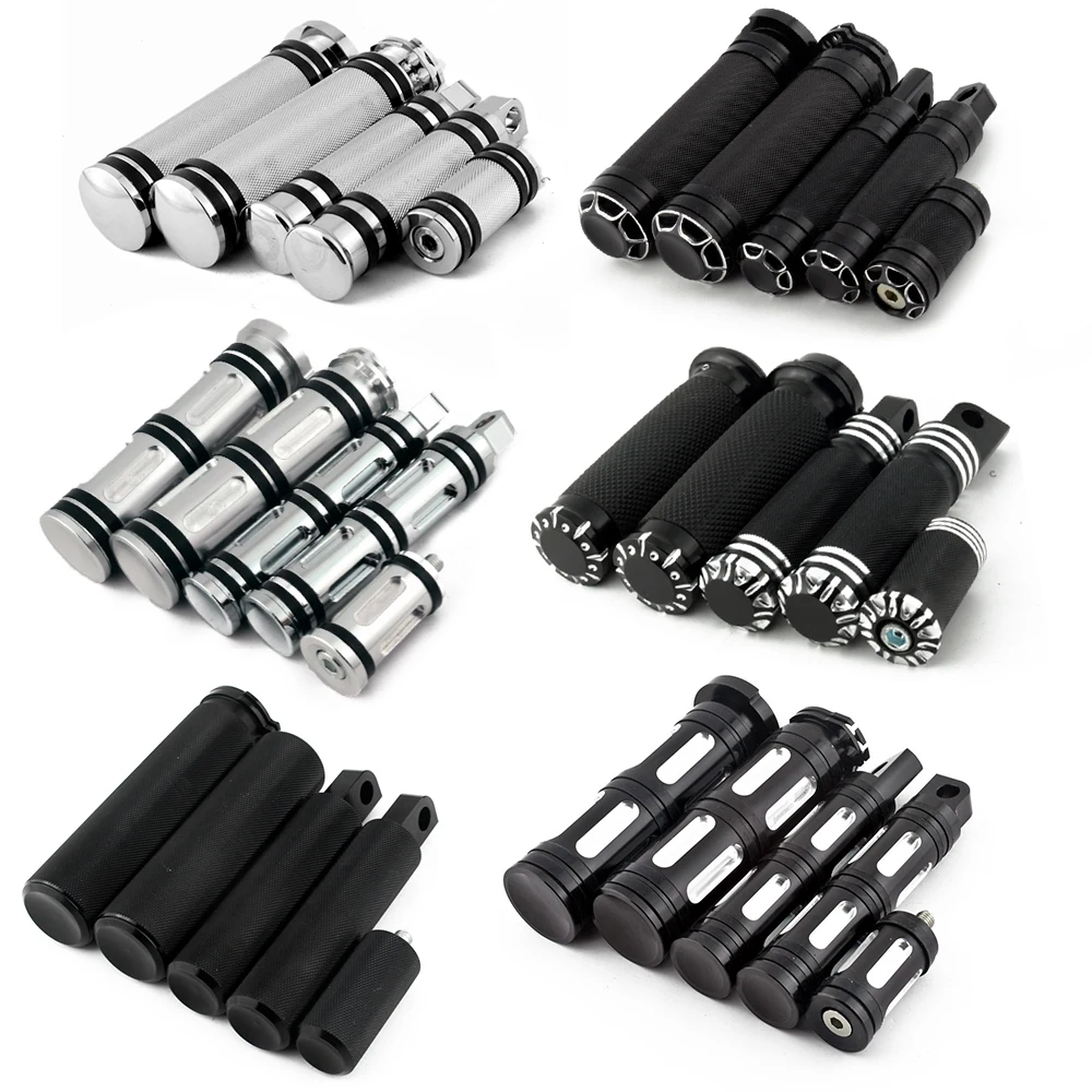 Motorcycle-1-CNC-Handle-Grip-25mm-Handlebar-Grips-Foot-Peg-Shifter-Pegs ...