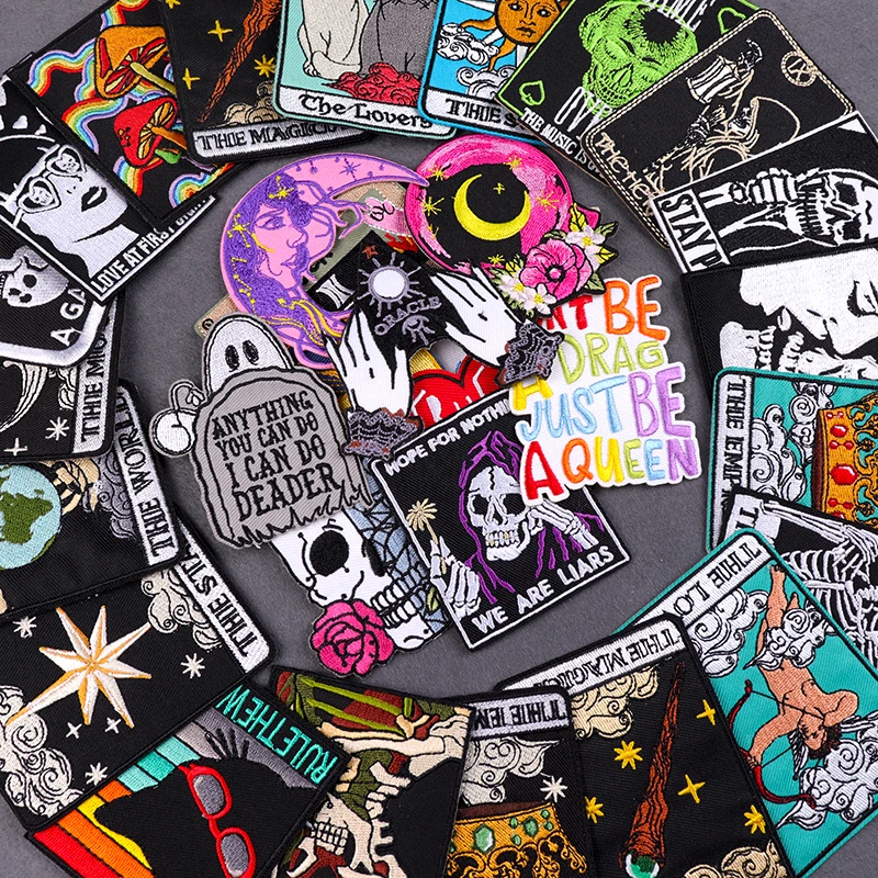 Tarot Embroidered Patch | Tarot Card Patches | Iron Patch Tarot ...