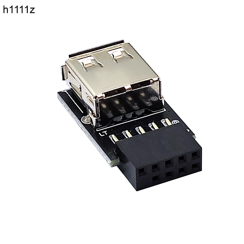 9pin-to-USB-Adapter-Connector-PC-Internal-Motherboard-9pin-to-USB-2-0 ...