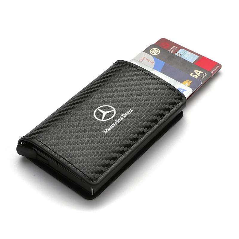 Car-Carbon-Fiber-Card-Holder-Wallet-Bank-Cardholder-For-Mercedes-Benz ...