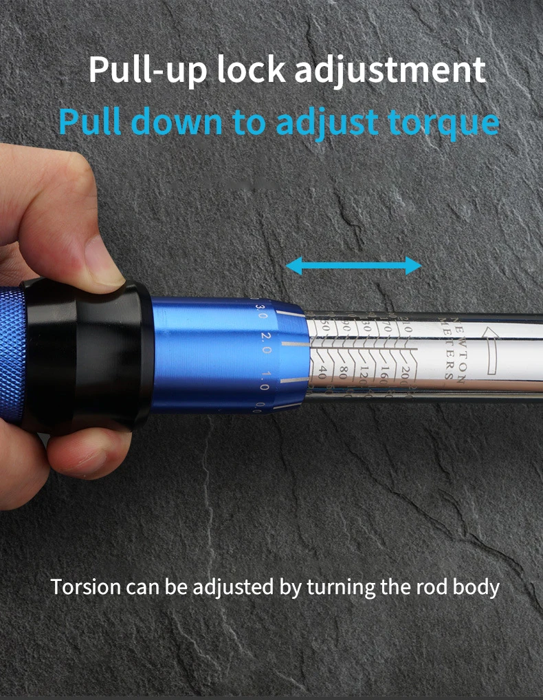 3-8 10-60n.m Adapter Clé dynamométrique de 10 à 60n M clé dynamométrique à entraînement carré de ...