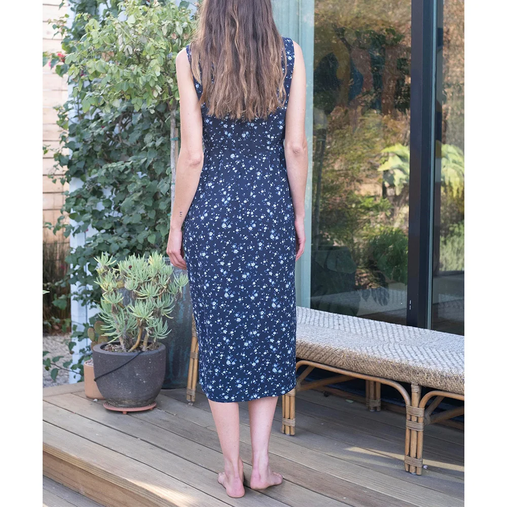 Women-Dresses-Summer-2022-Pencil-Elegant-Vintage-Floral-Print-V-Neck ...