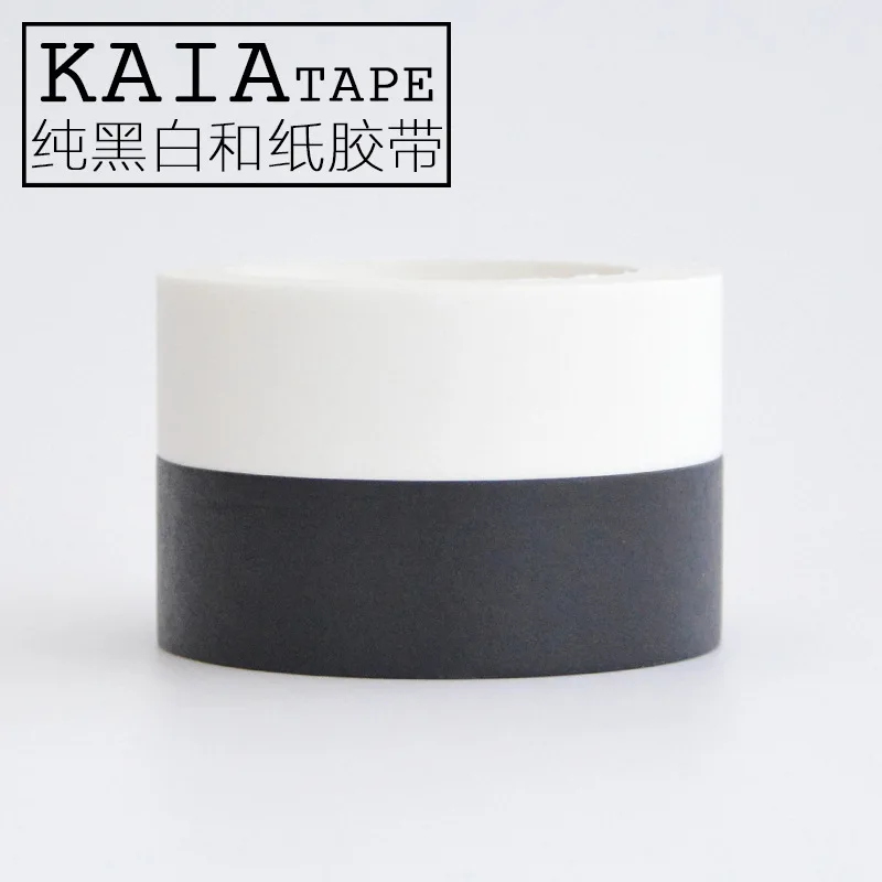 10M-long-solid-black-and-white-paper-tape-DIY-cut-and-paste-thin-hand ...