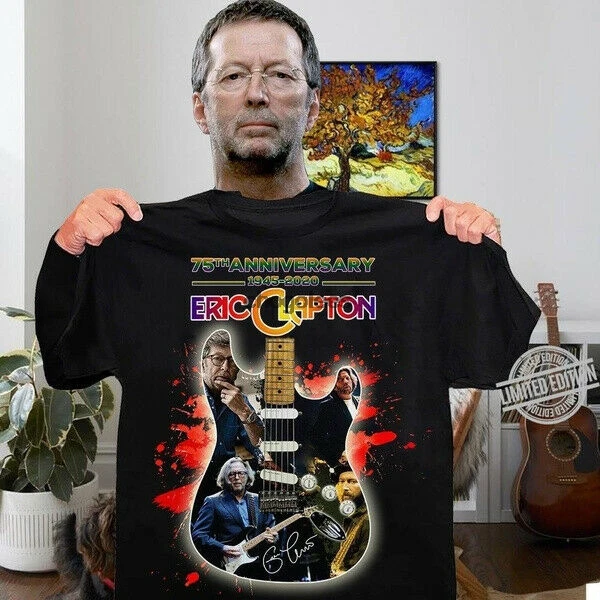 75th Anniversary 1945-2020 Eric Clapton Signature Shirt Vintage Men ...