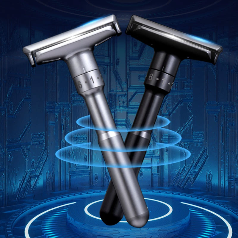 New Adjustable Safety Razor Mens Folding Shaving Double Edge Classic ...